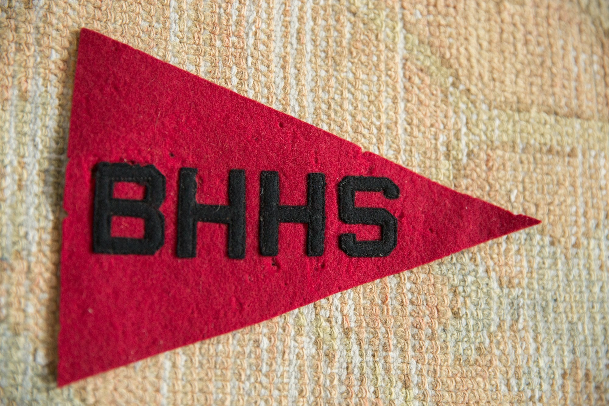 Vintage Bhhs Felt Flag Pennant