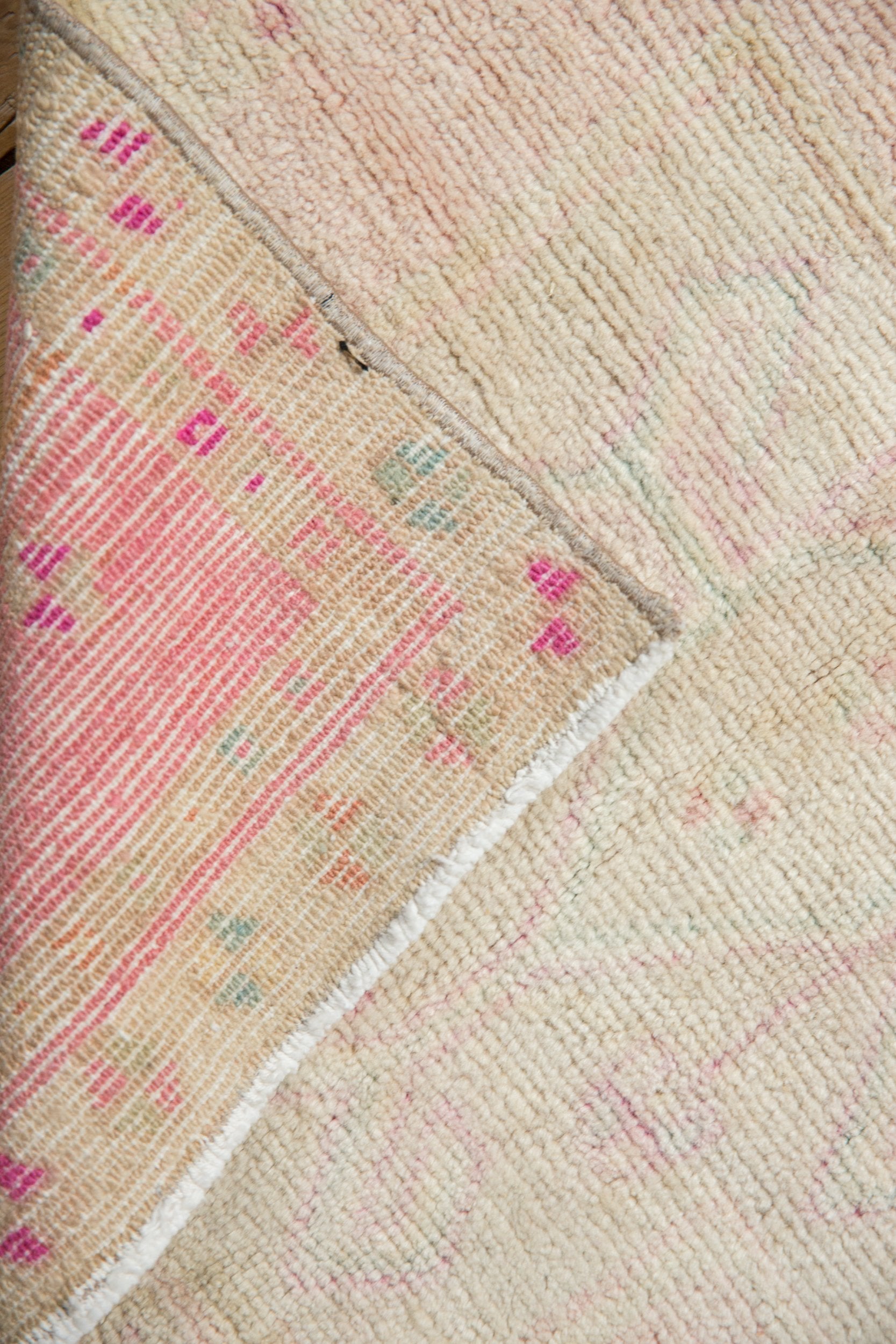 2x2 Vintage Distressed Oushak Square Rug Mat