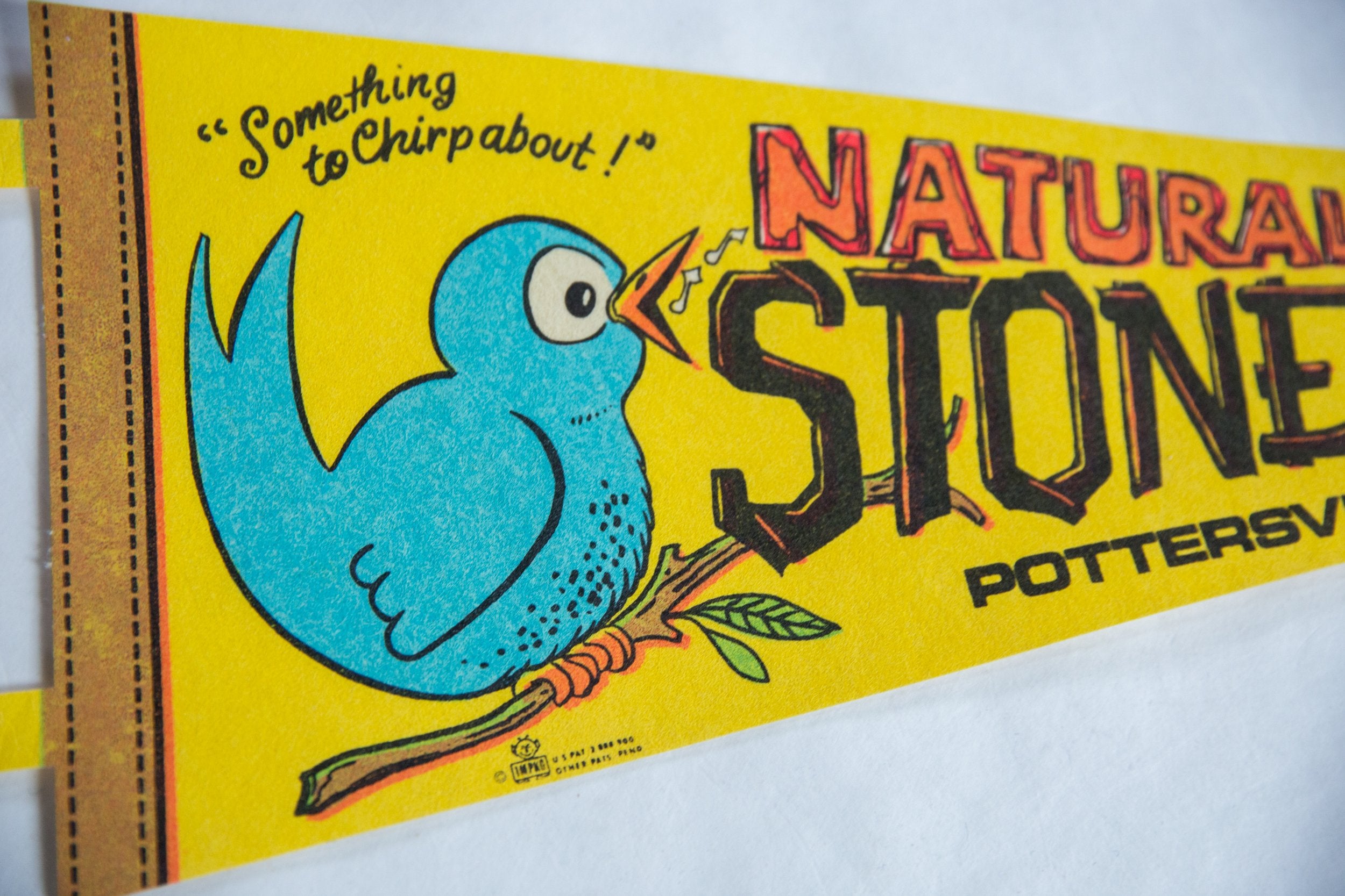 Vintage Natural Stone Bridge and Caves Flag Pennant