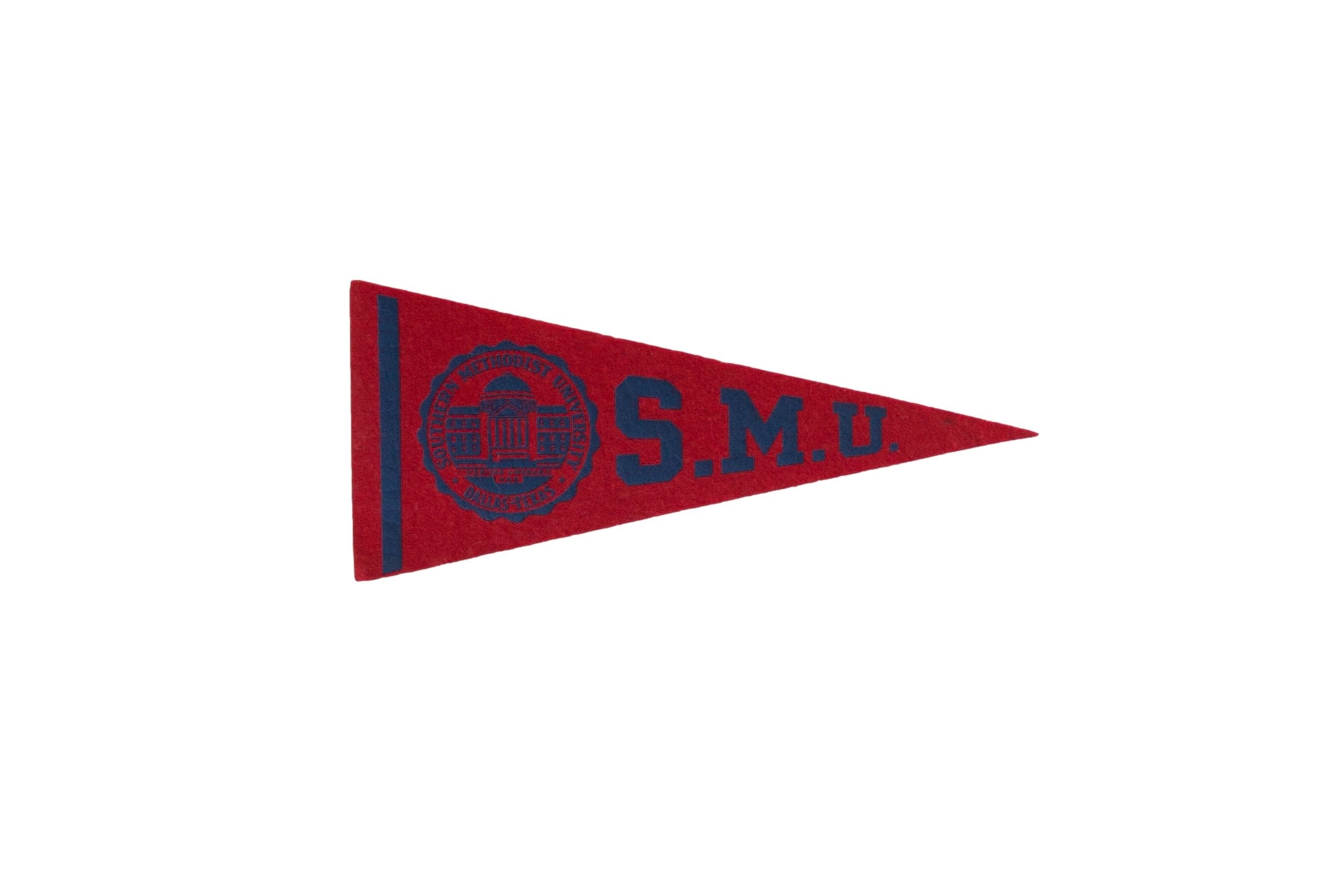 Vintage SMU Felt Flag