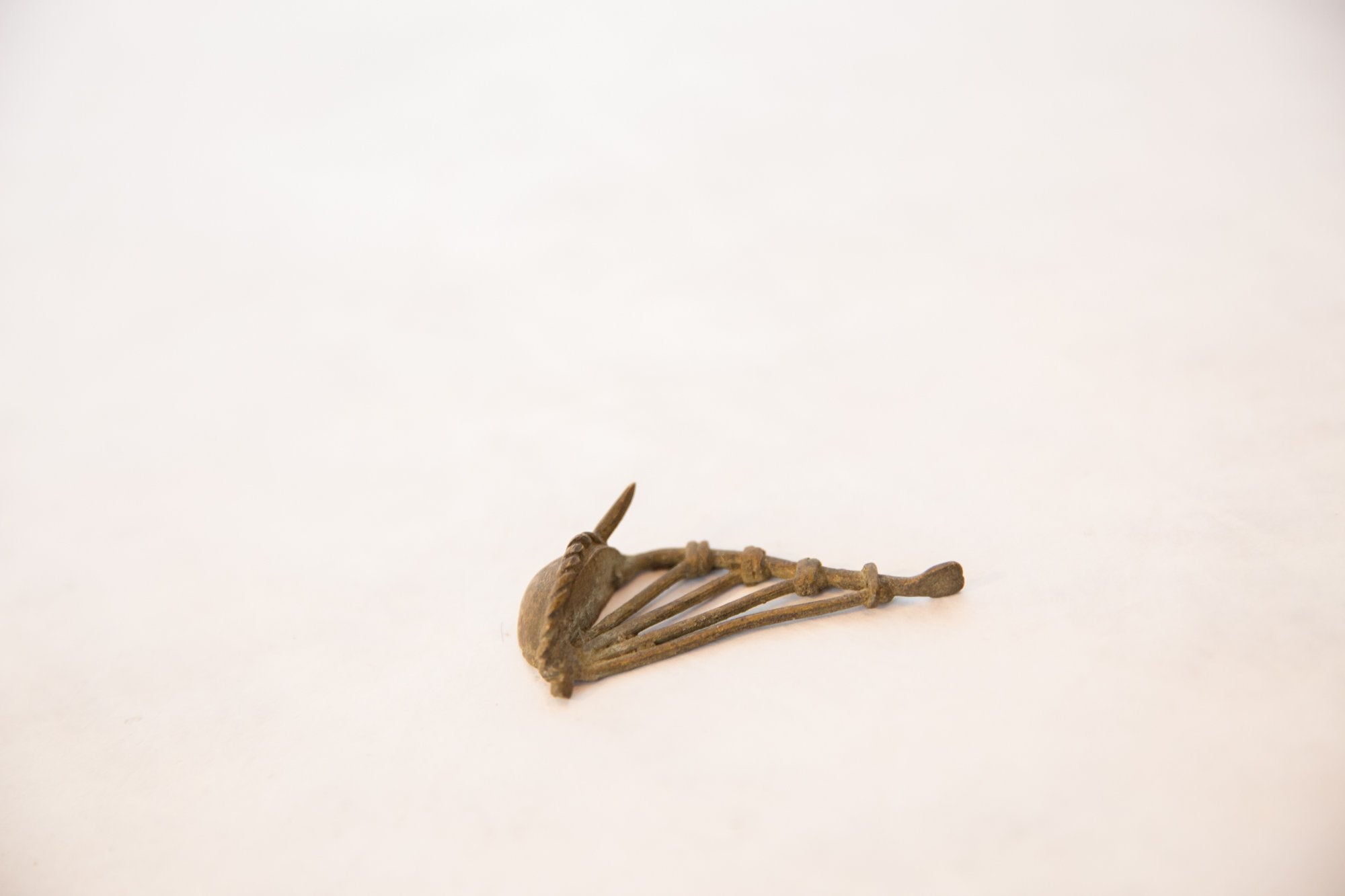 Vintage African Bronze Musical Instrument
