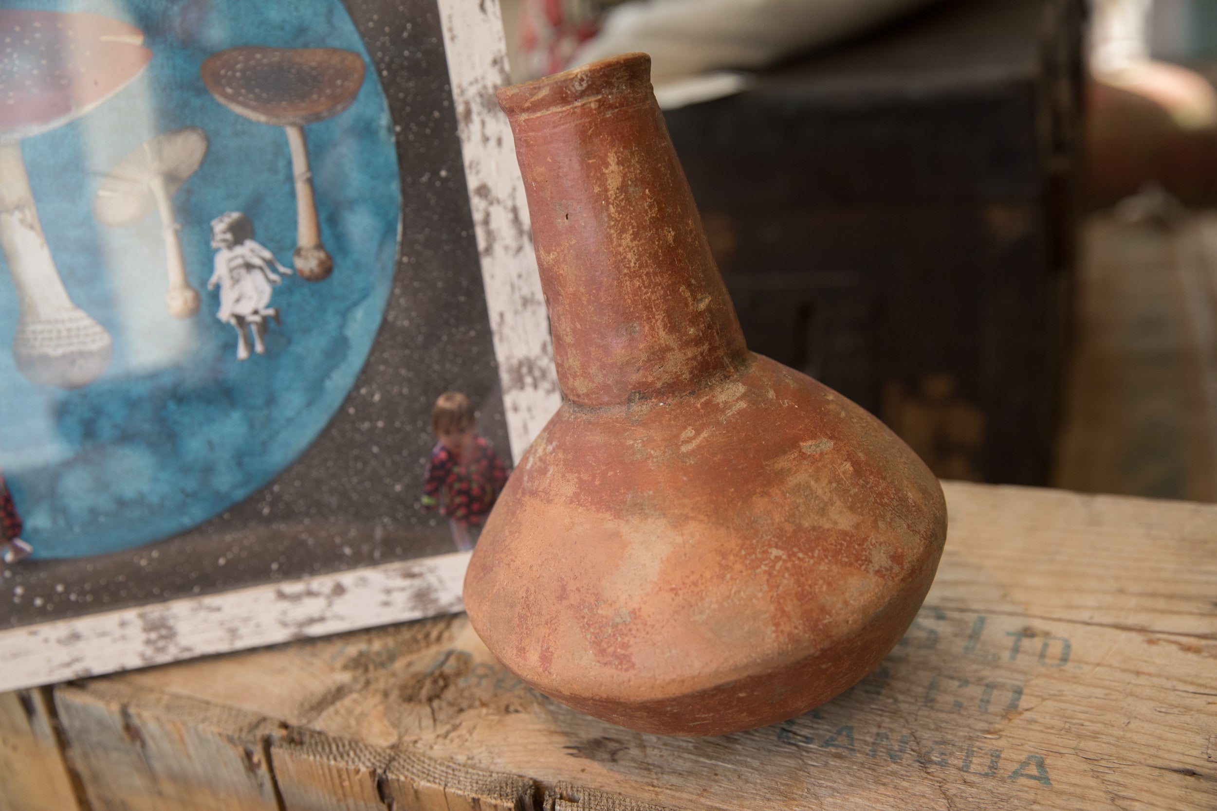 Antique North African Red Slip Ware Vase