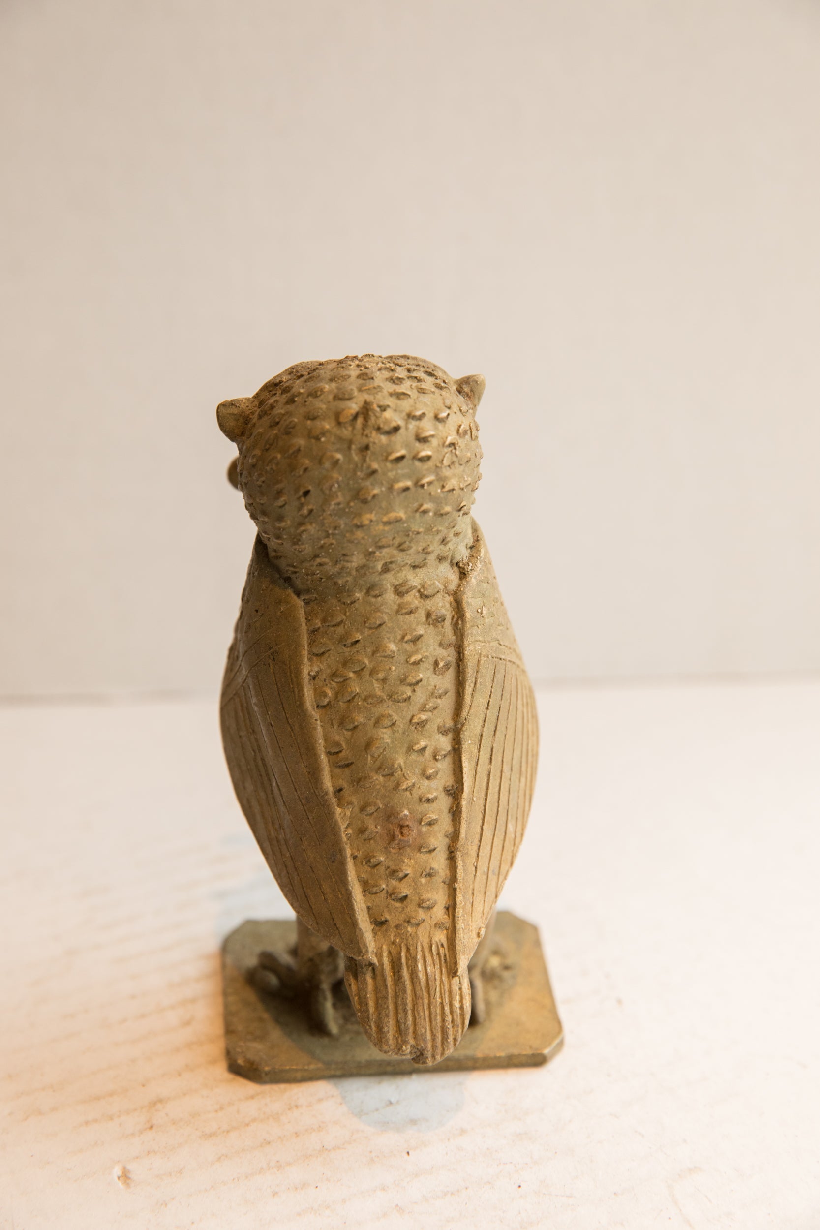 Vintage African Owl with Rat Sculpture – Item #ab01866