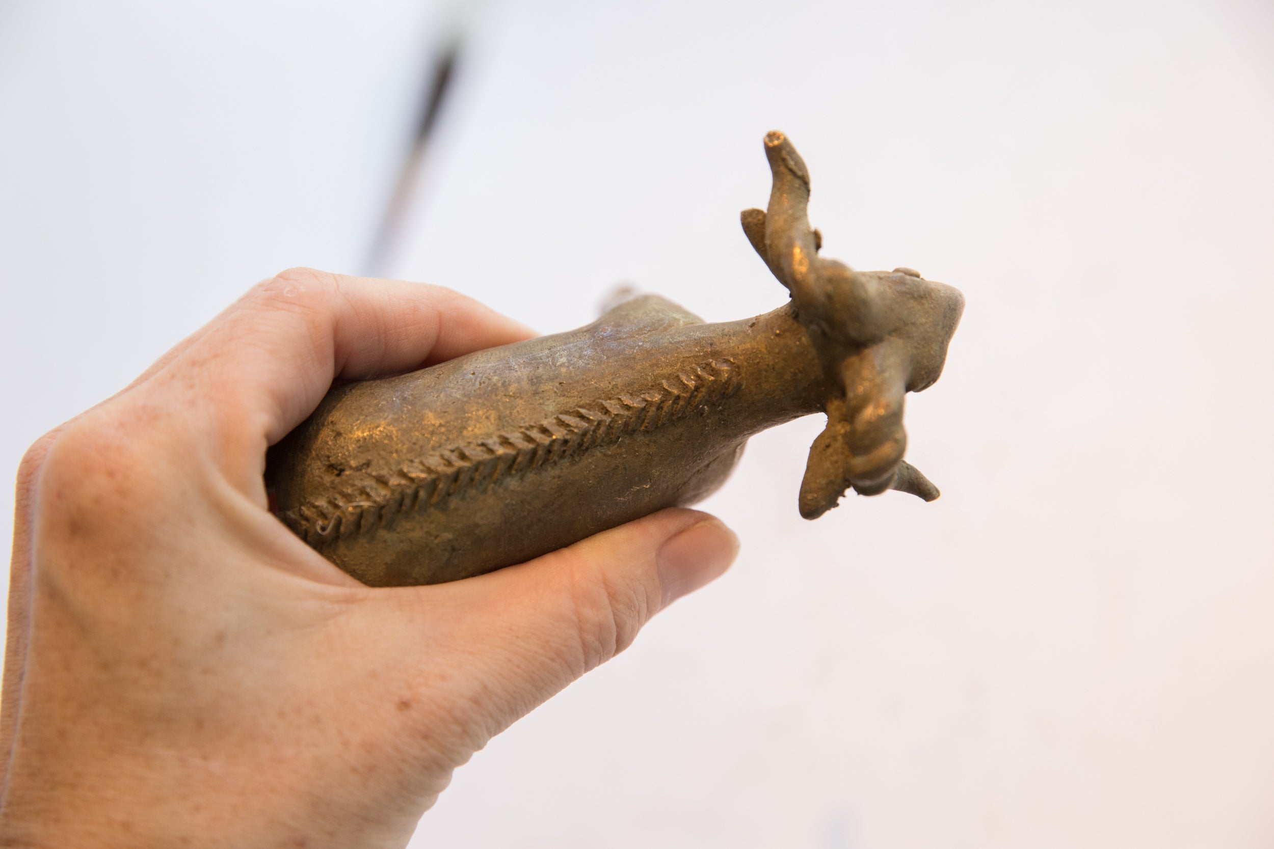 Vintage African Ram Sculpture