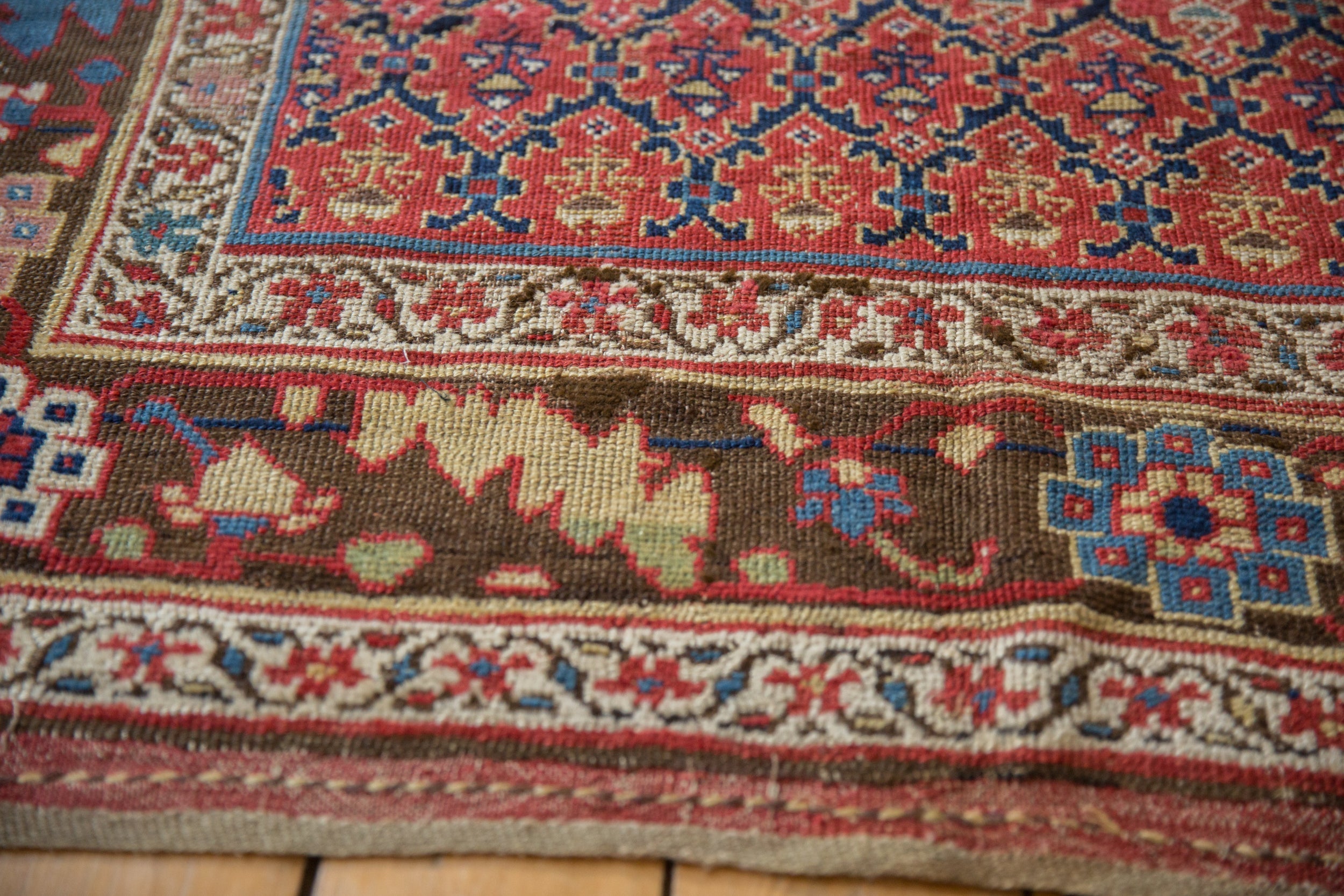 4.5x10.5 Antique Kurdish Rug Runner