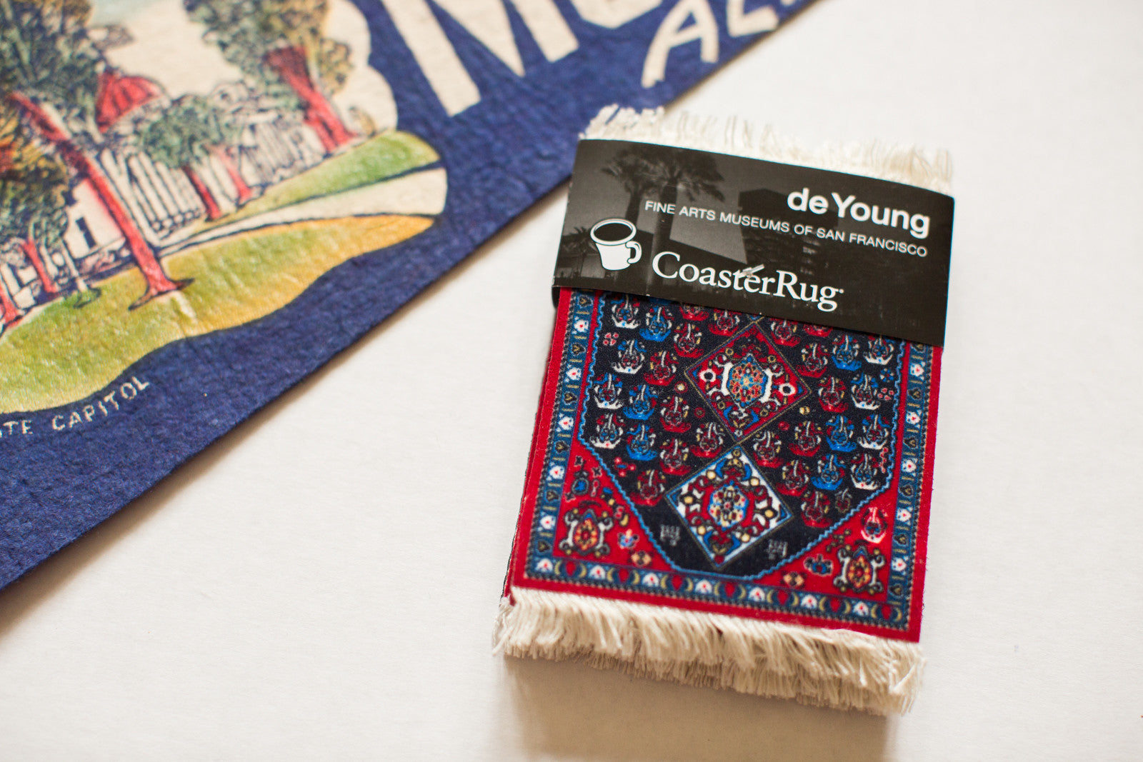 Persian Qashqai Carpet Coaster Set :: Old New House Rug Coasters