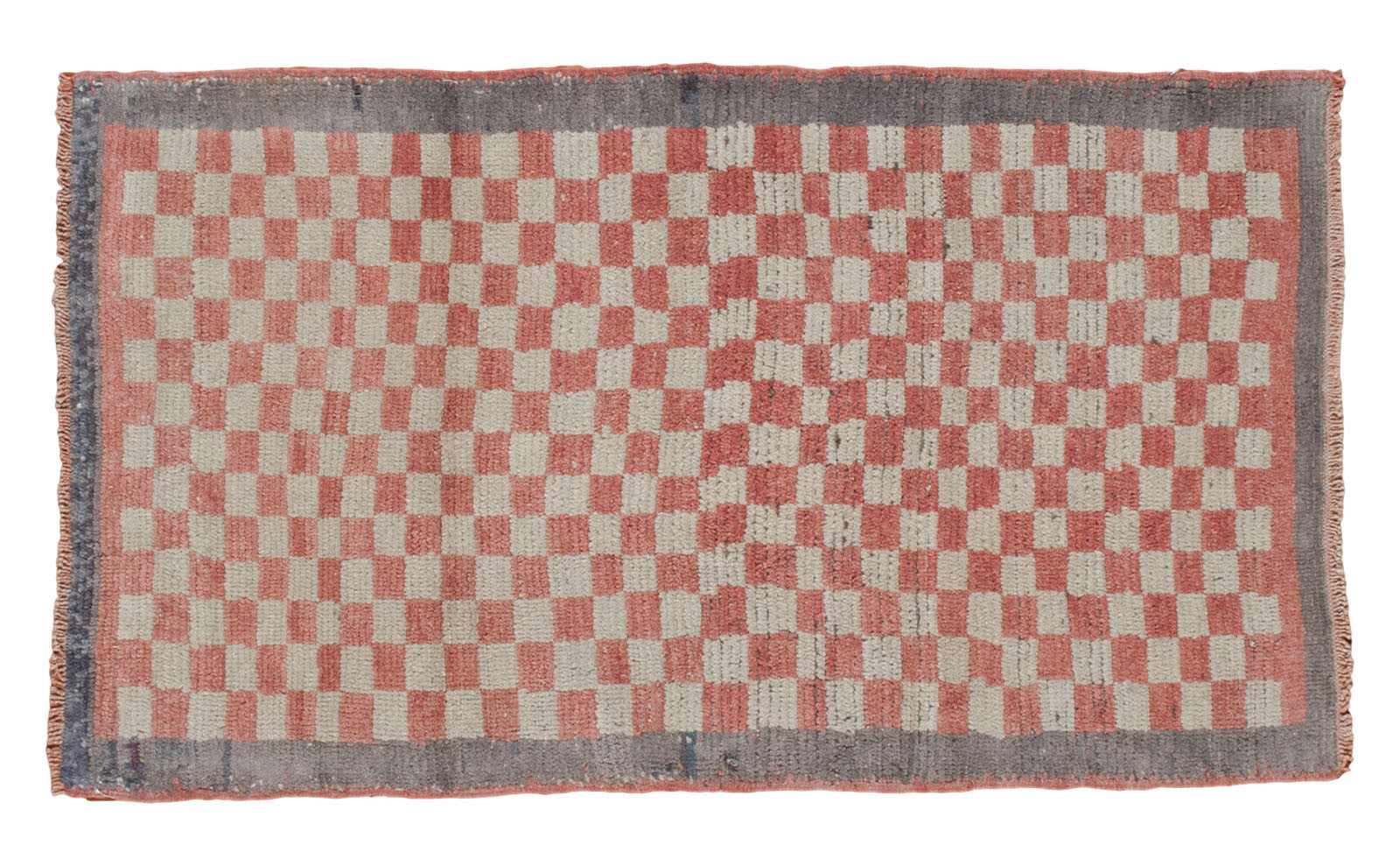 2x4 Vintage Checkered Tulu Rug Runner