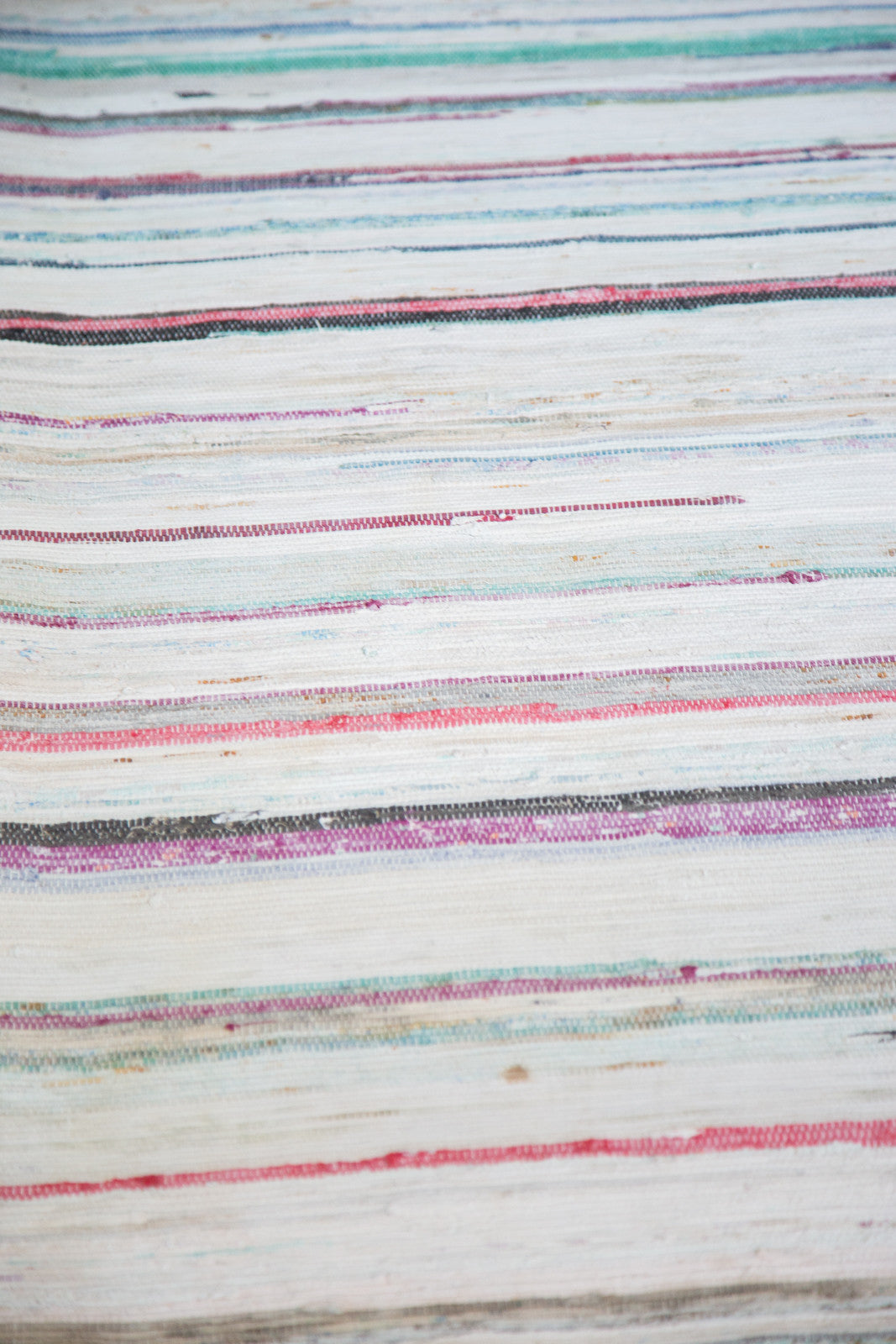 6.5x9.5 Vintage Rag Rug Carpet