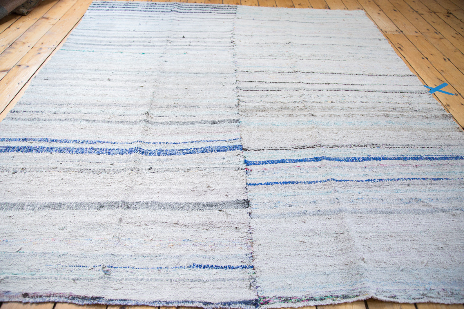 7x7 Vintage Rag Rug Carpet