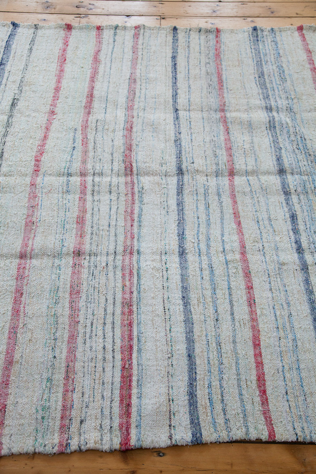 6.5x11 Vintage Rag Rug Carpet