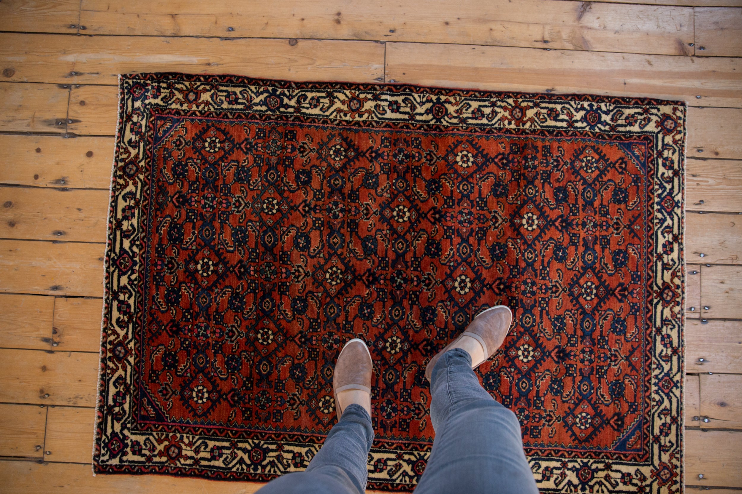 Vintage Engelas Persian Rug 3'5" x 4'10" | circa 1920s