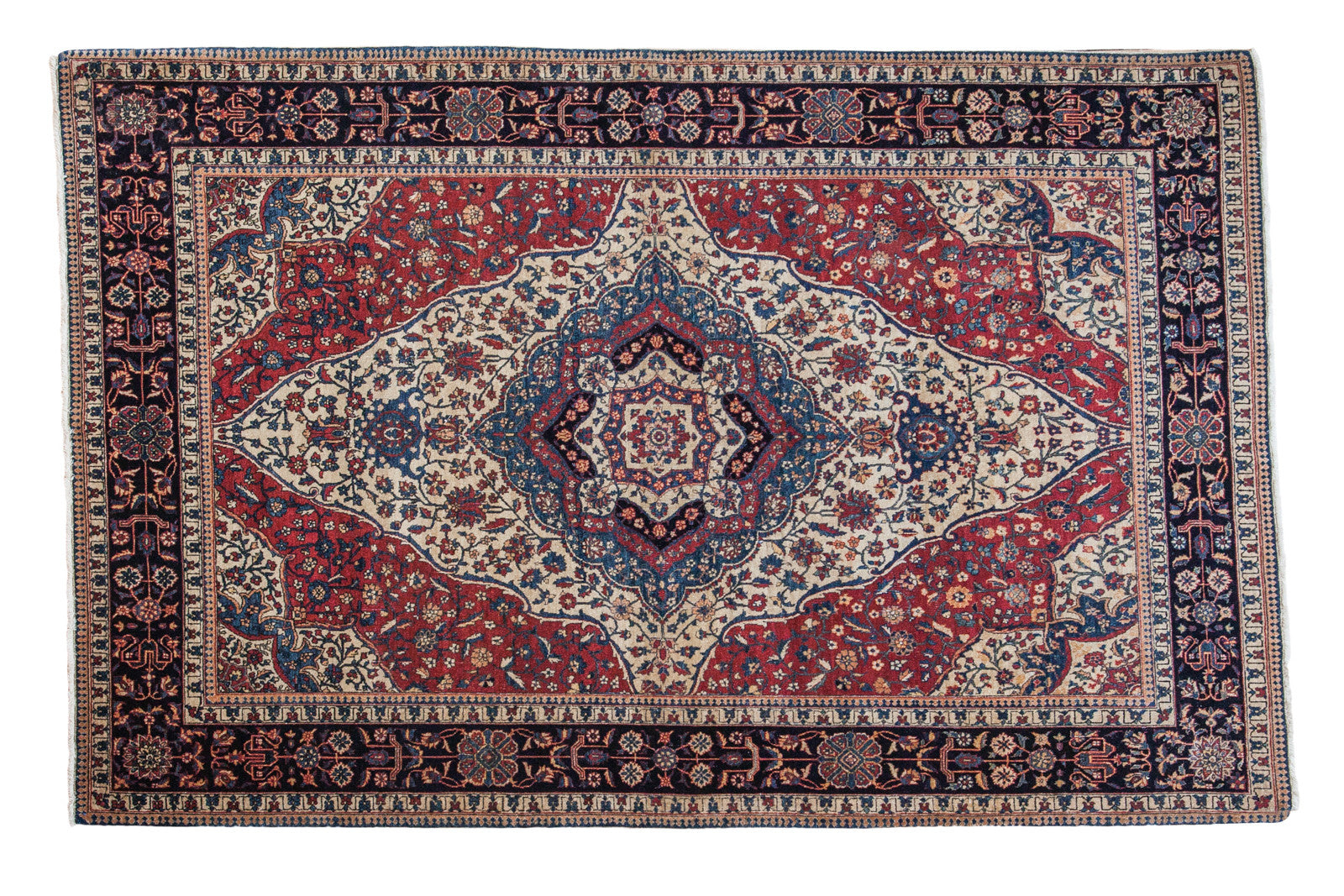 4.5x7 New Kashan Rug