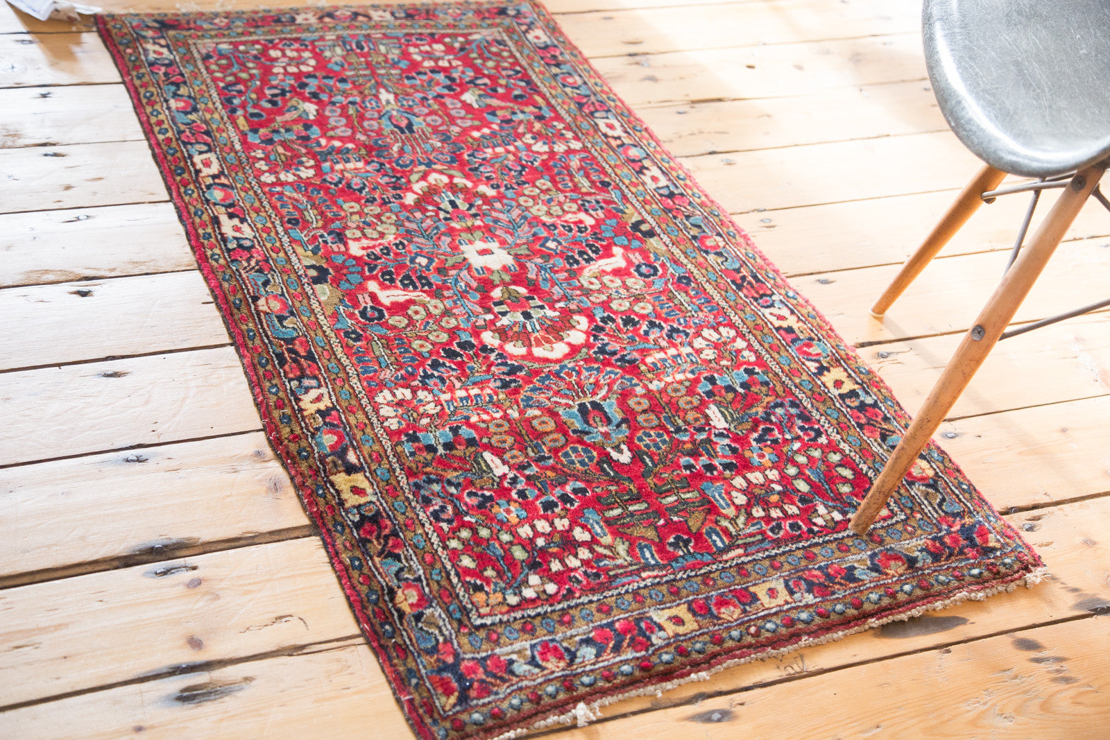 2x4 Vintage Sarouk Rug Mat