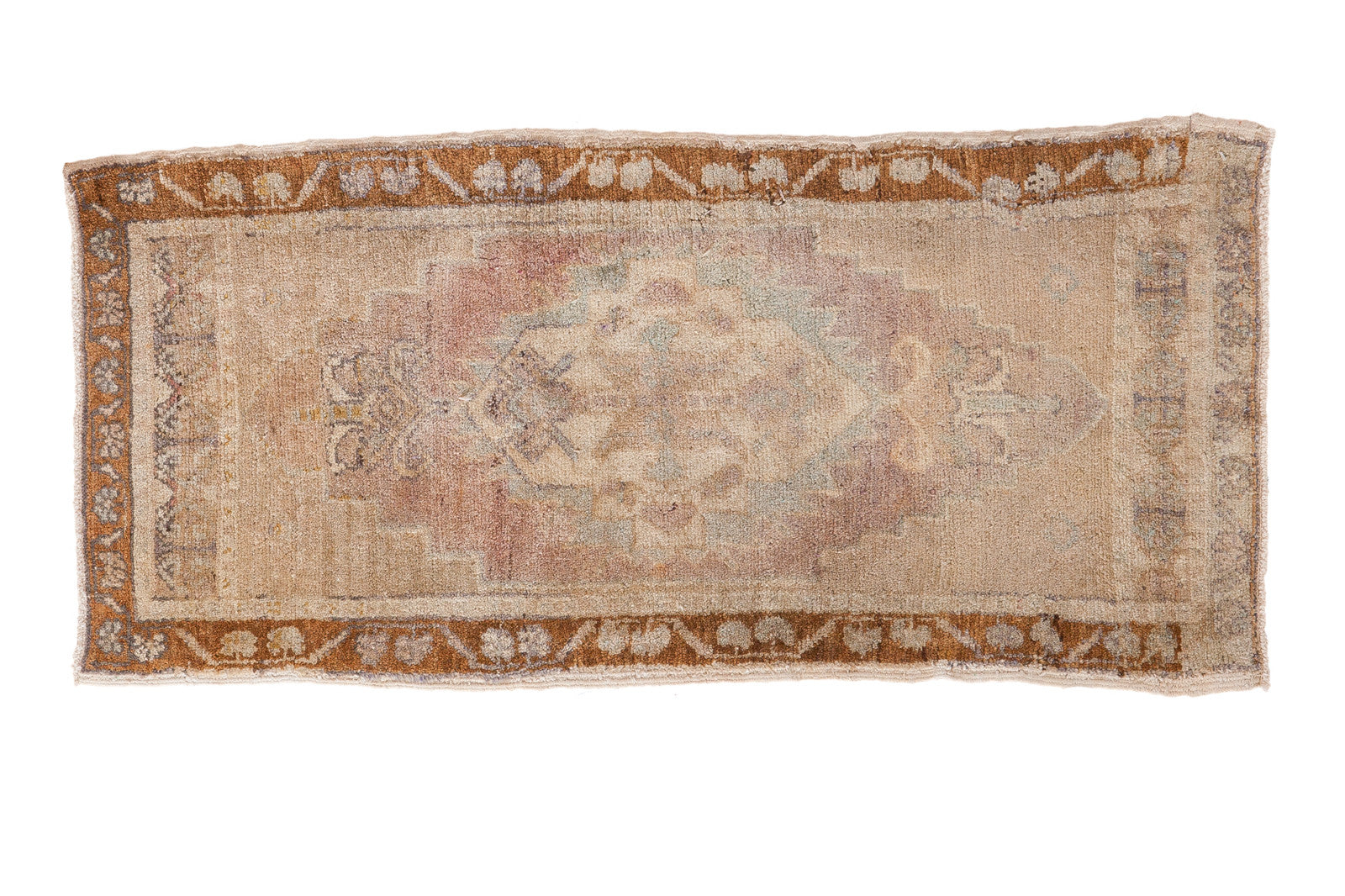 1.5x3.5 Distressed Oushak Rug Mat