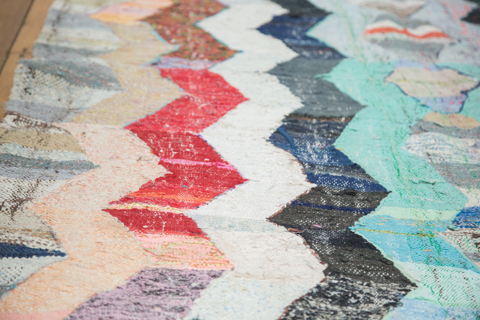 5.5x9.5 Vintage Rag Rug Carpet