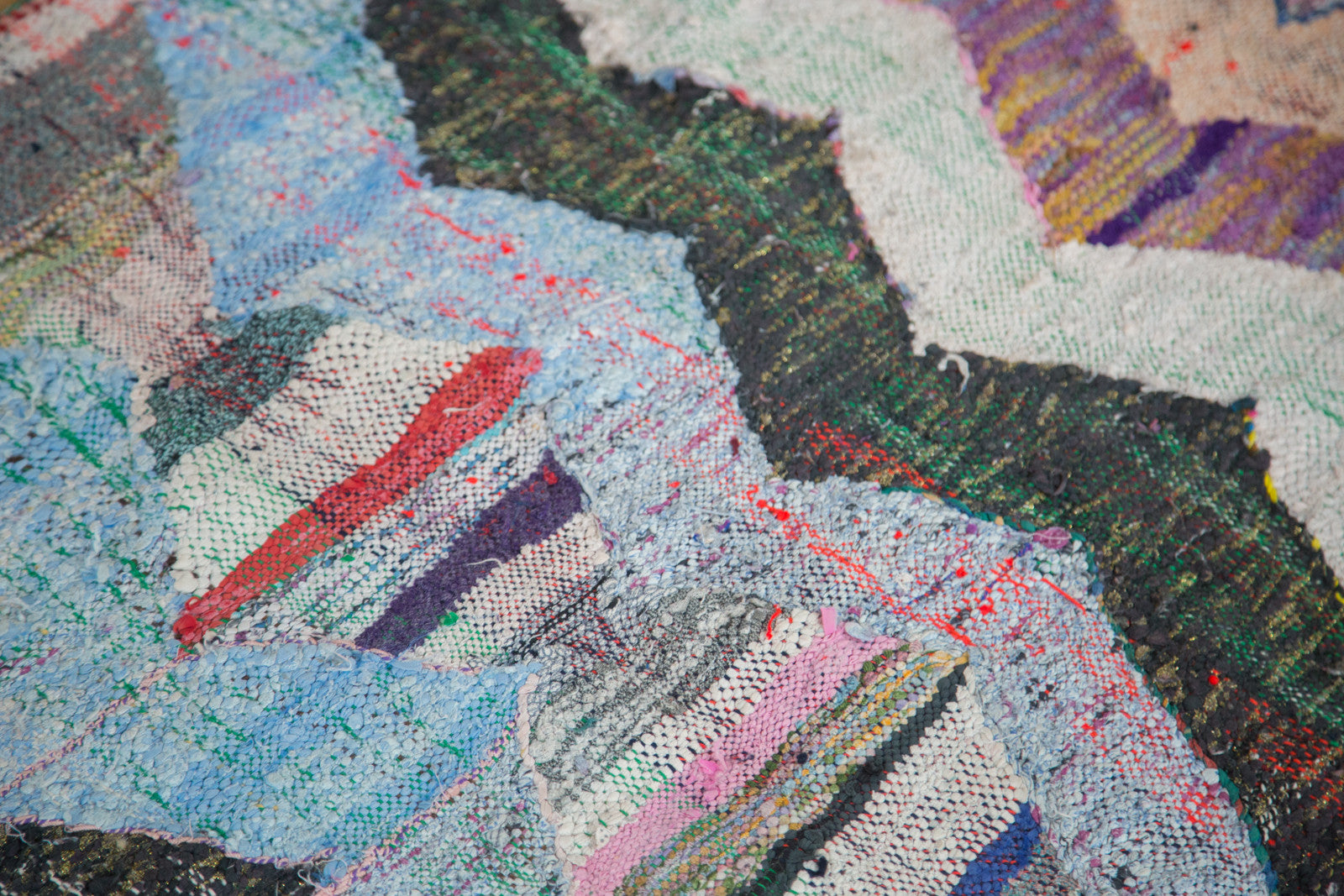5.5x9.5 Vintage Rag Rug Carpet