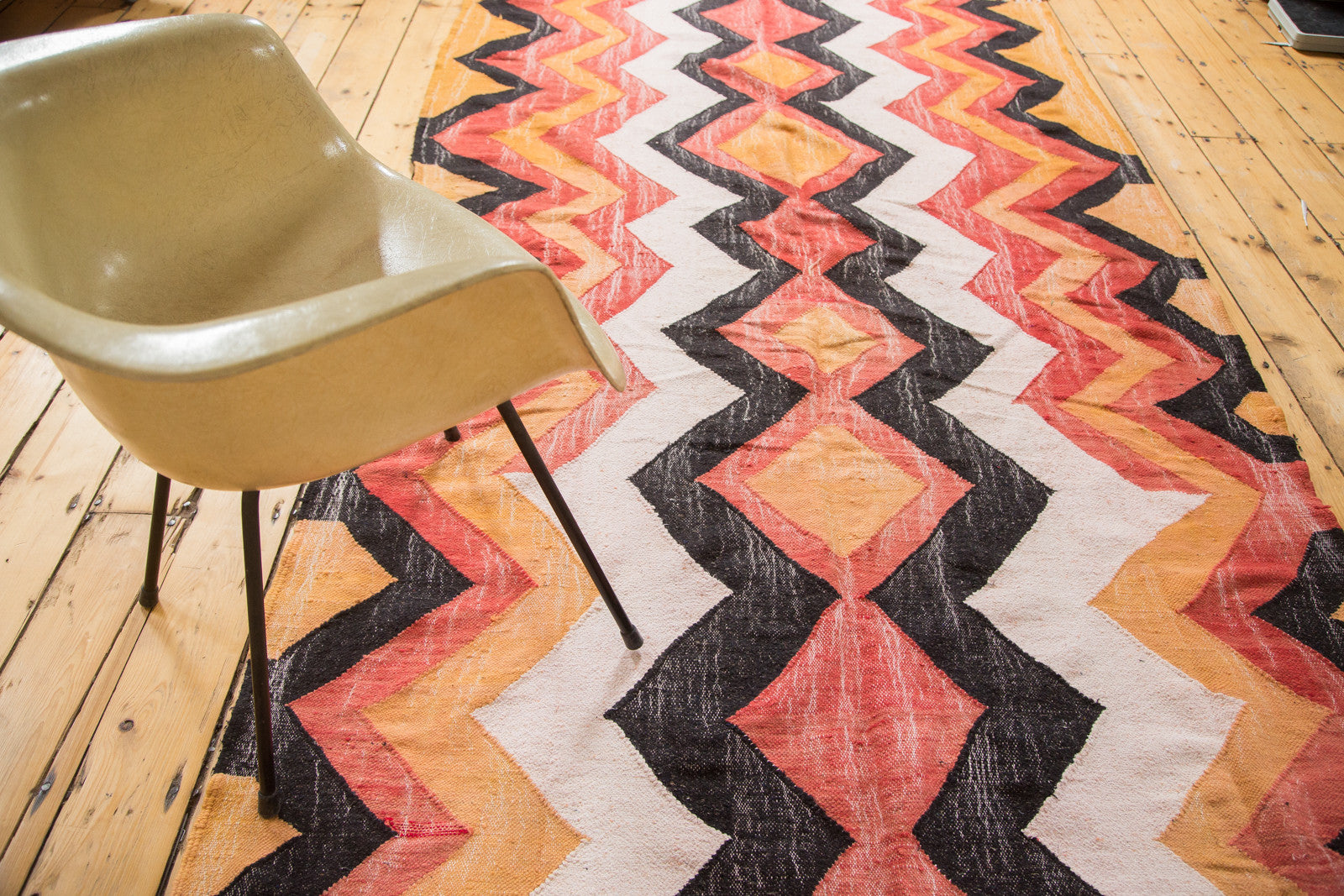 5x8.5 Vintage Rag Rug Carpet