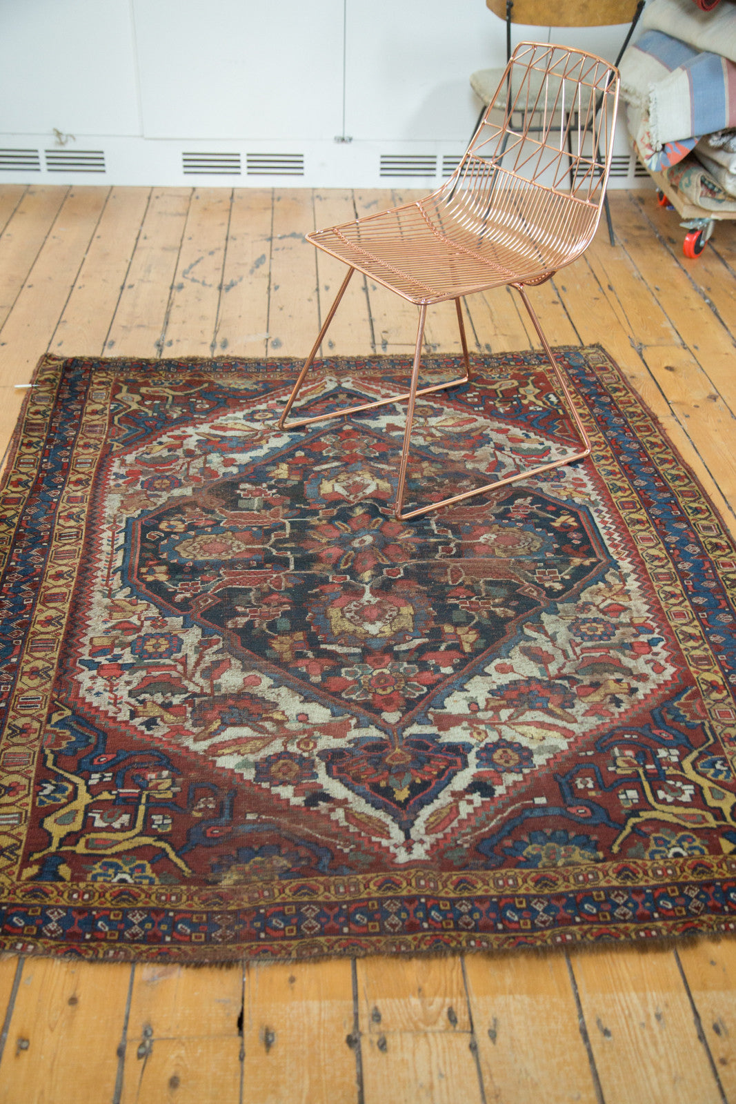 5x6.5 Antique Distressed Qashqai Rug