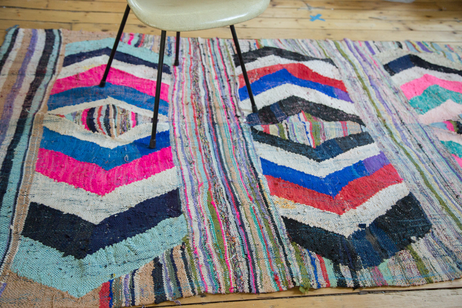5x9 Vintage Rag Rug Carpet