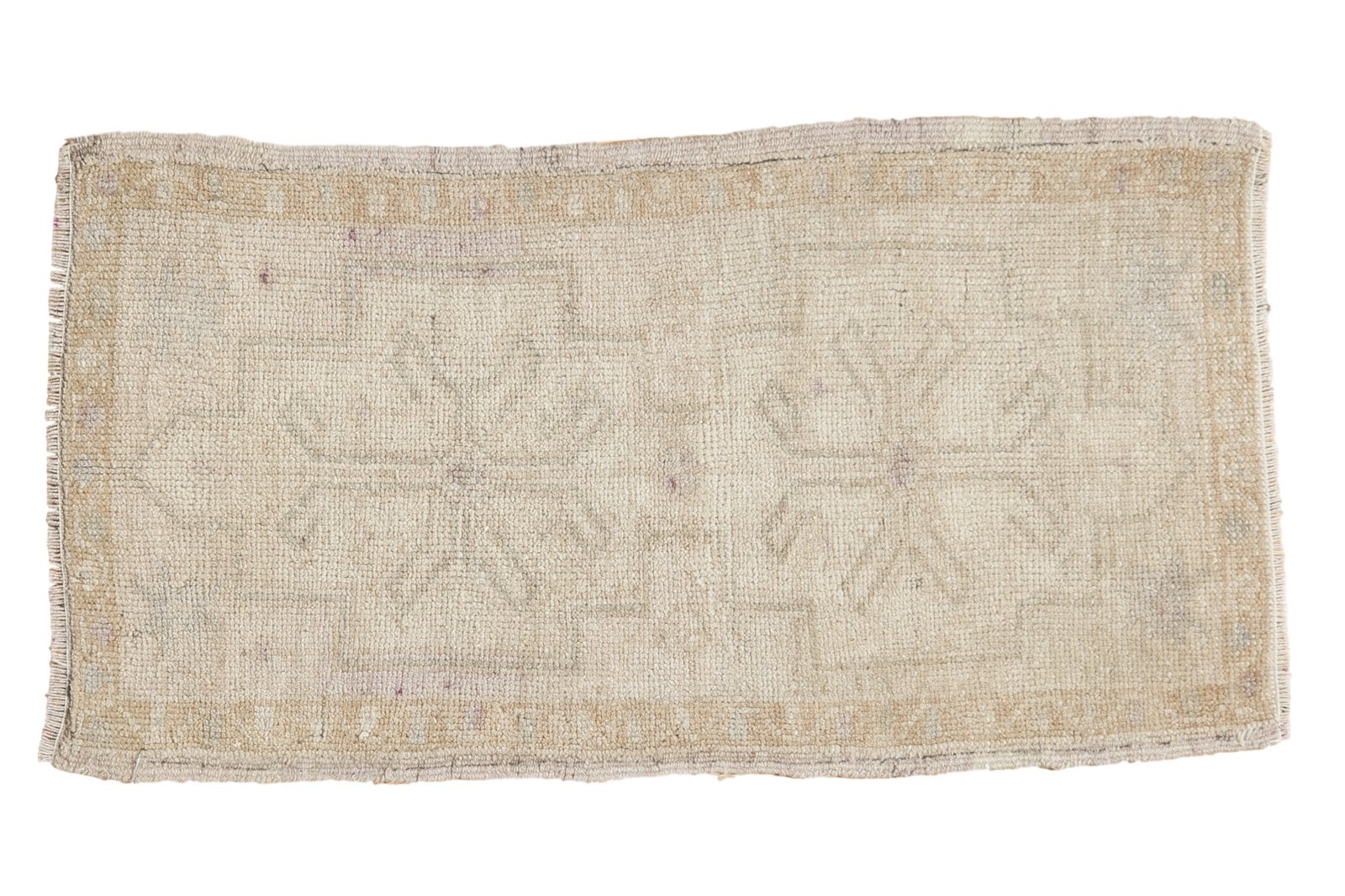 1.5x3 Vintage Distressed Oushak Rug Mat