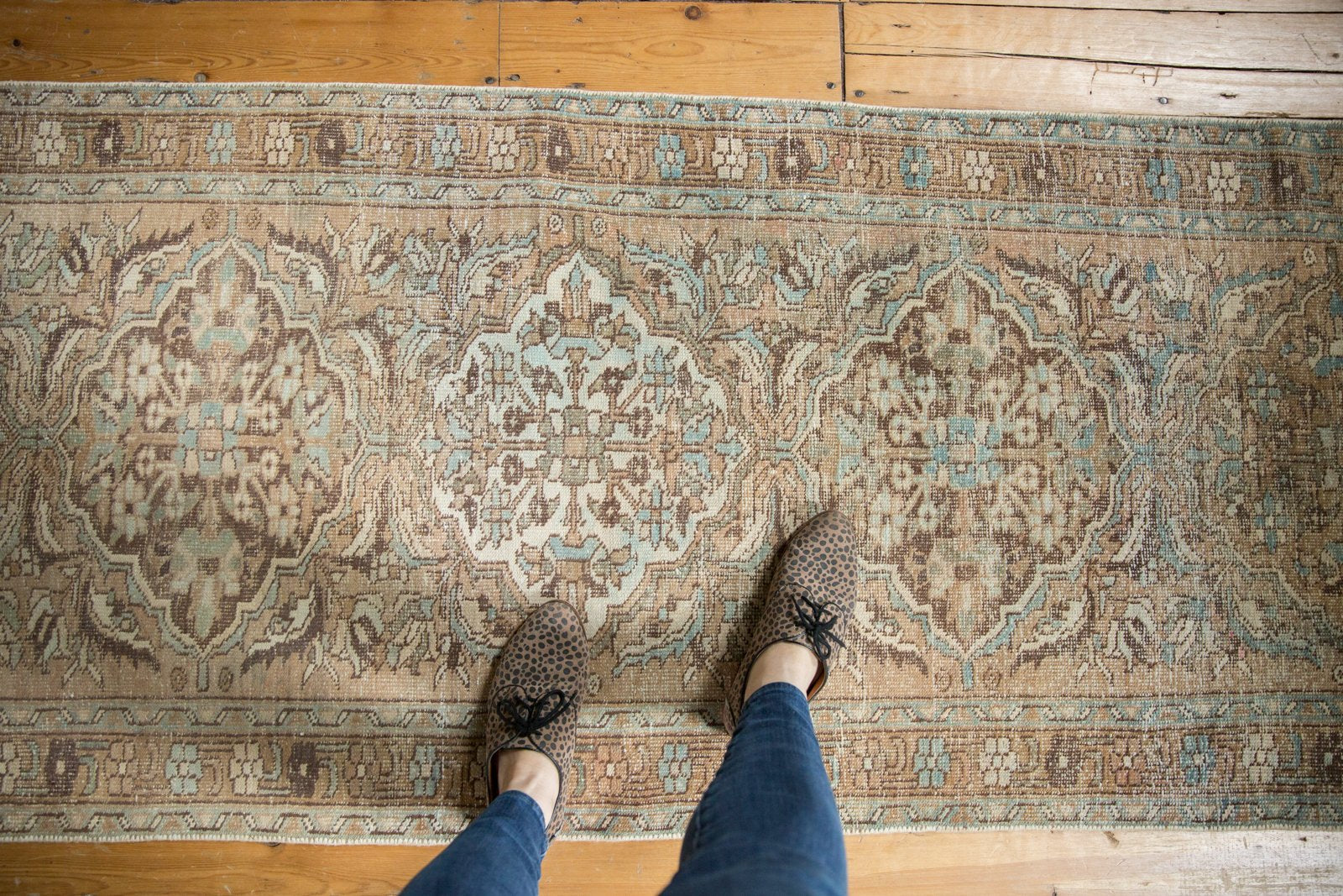 3x11 Vintage Distressed Ahar Rug Runner