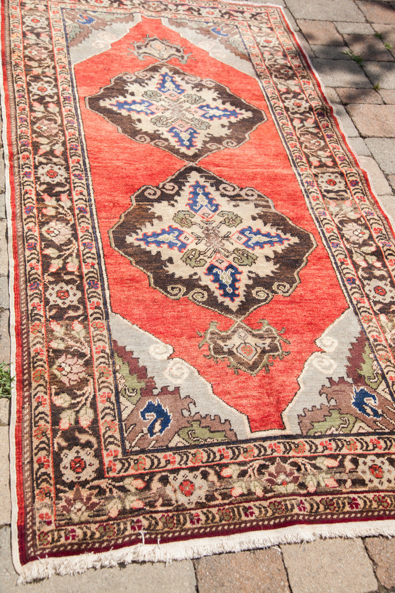 4x8 Vintage Wide Rug Runner
