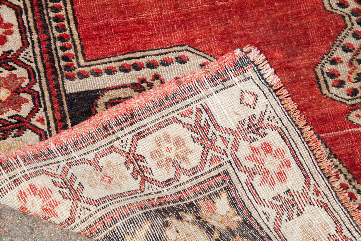 4.5x7 Vintage Rust Oushak Rug