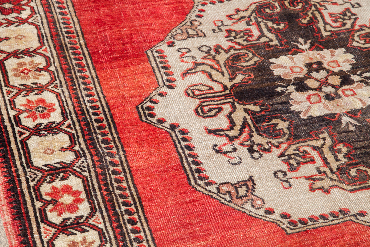 4.5x7 Vintage Rust Oushak Rug