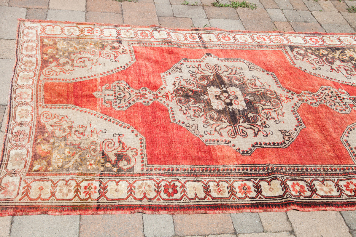 4.5x7 Vintage Rust Oushak Rug
