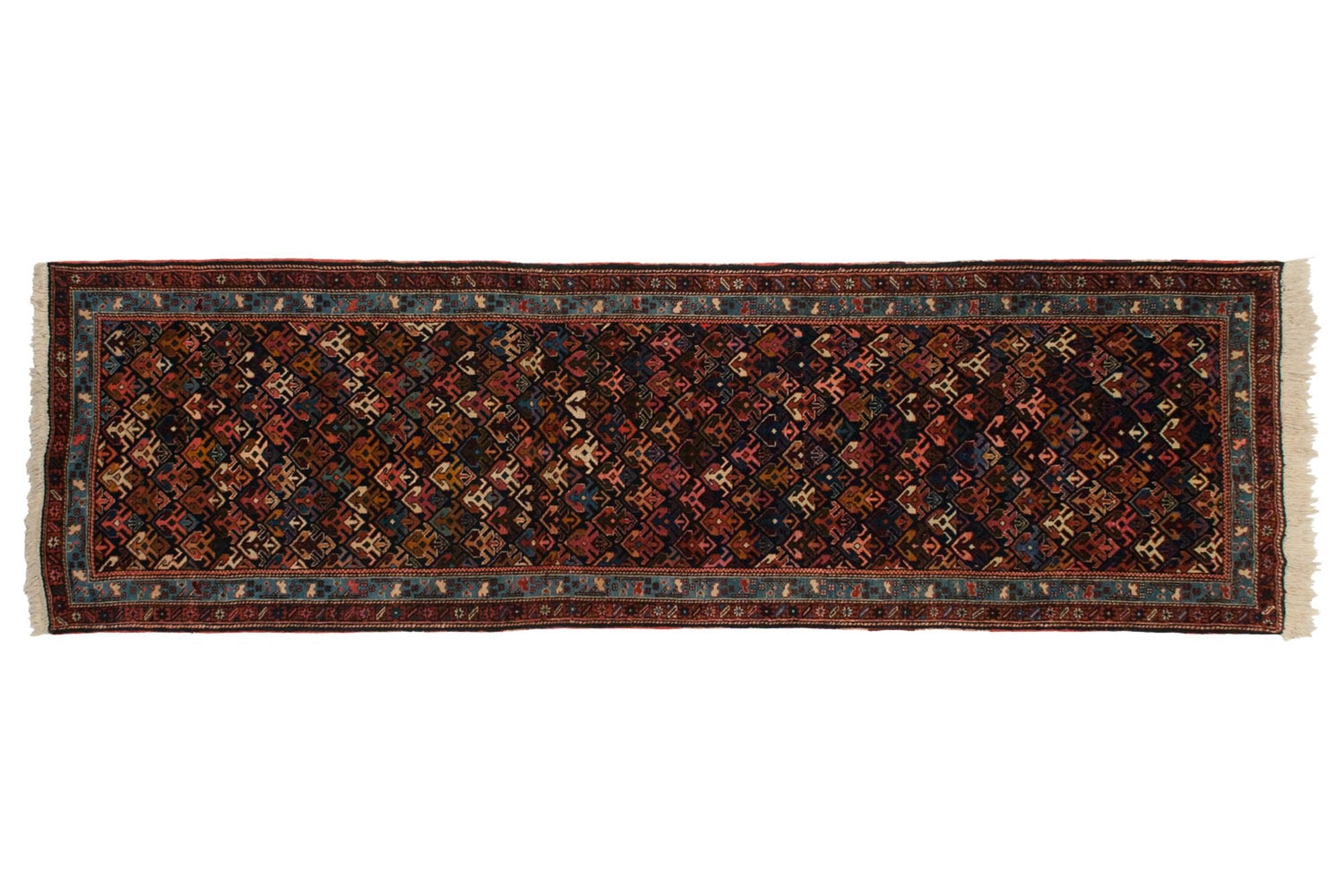 3.5x10.5 Vintage Ardebil Rug Runner