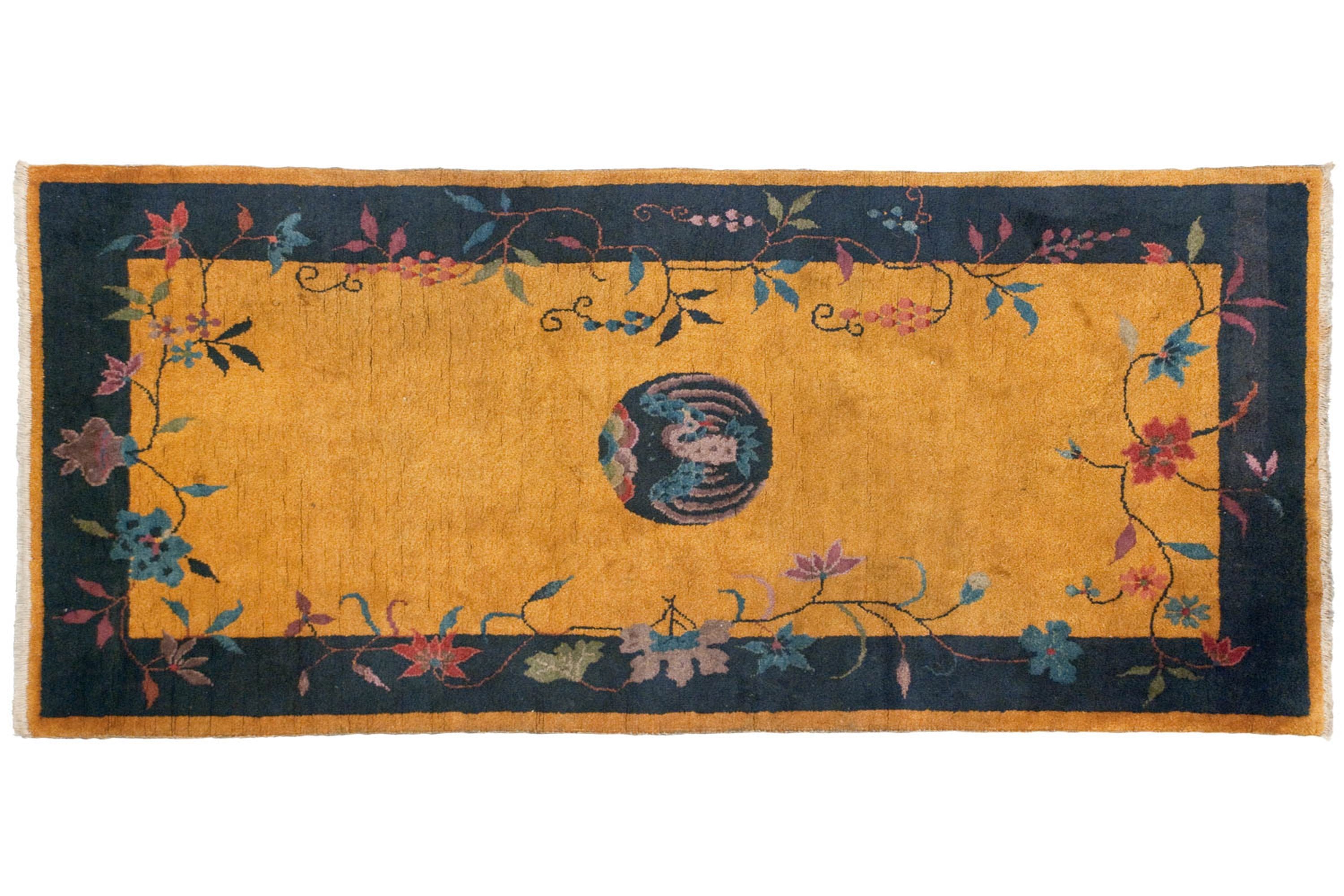 3x6 Vintage Nichols Art Deco Rug Runner