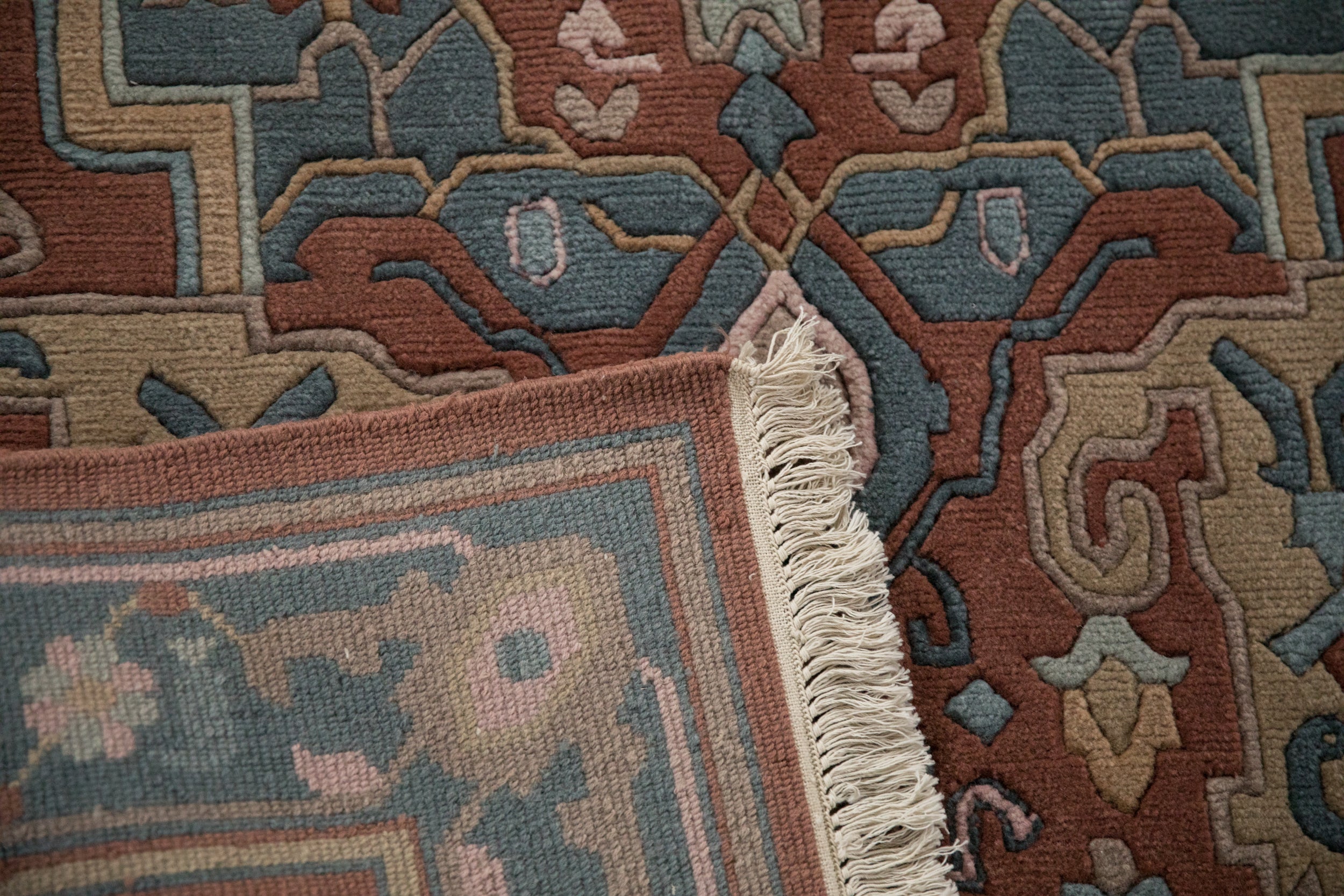 4x6 Vintage Contemporary Indian Serapi Design Rug