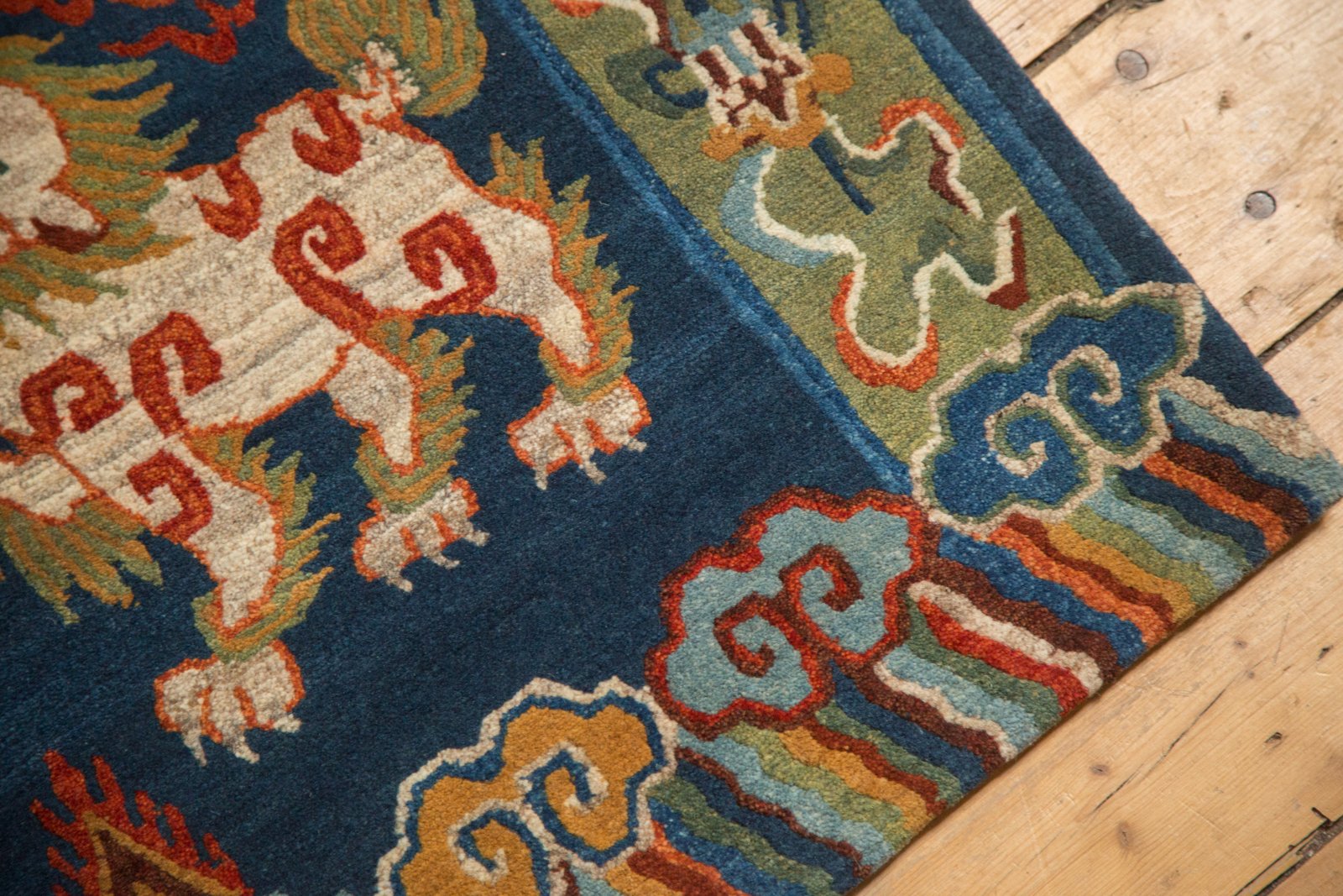 2x3 New Tibetan Fu Dog Chair Back Rug Mat