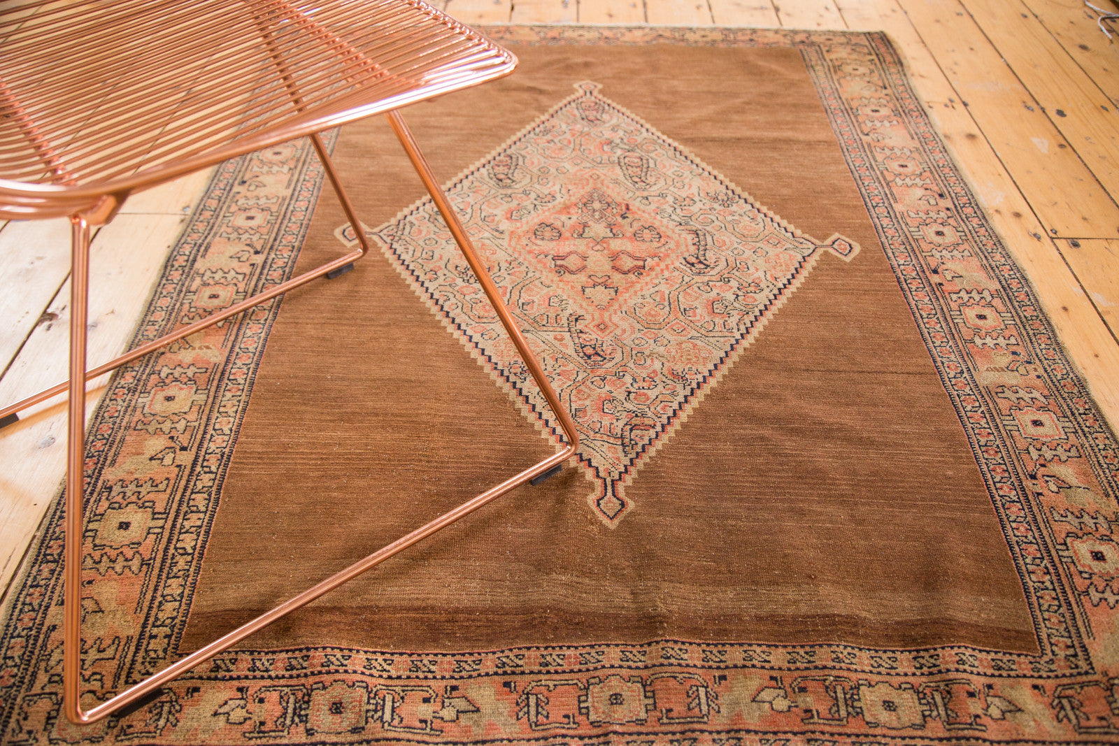 4x5 Antique Fine Senneh Square Rug