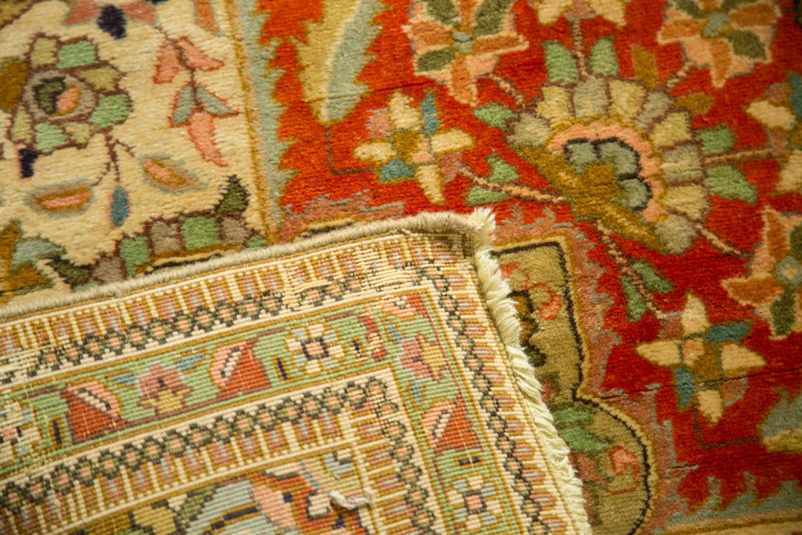 6.5x10 Vintage Tabatabaie Tabriz Carpet