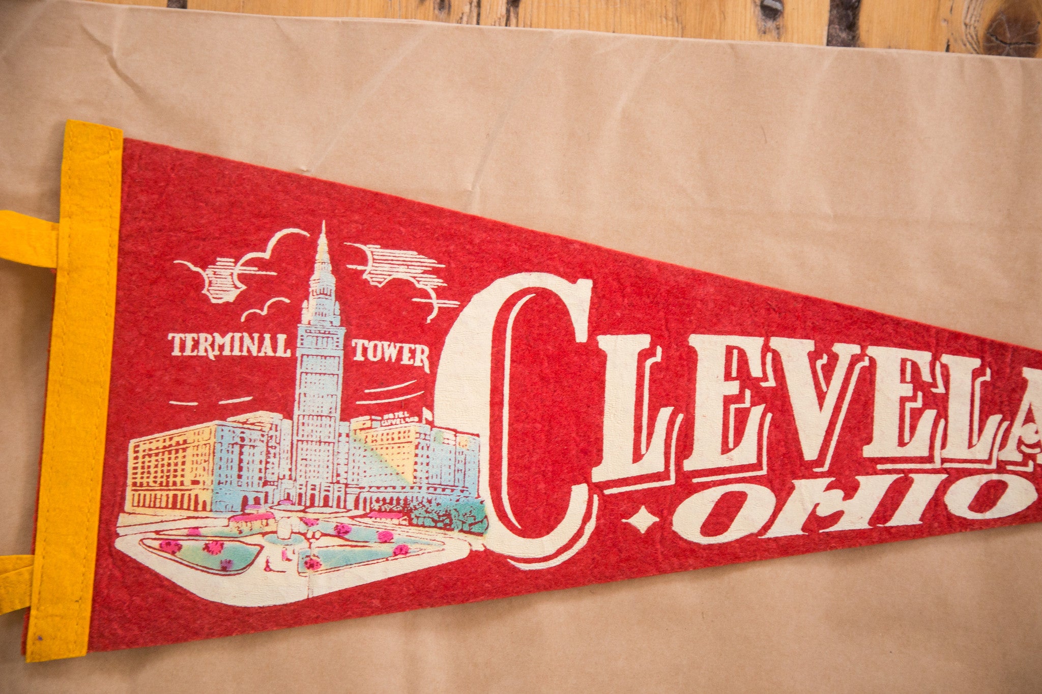Cleveland Ohio Felt Flag
