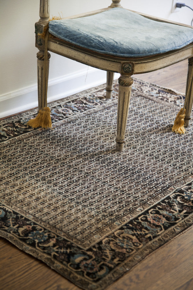 3x4 Fine Gold Vintage Rug